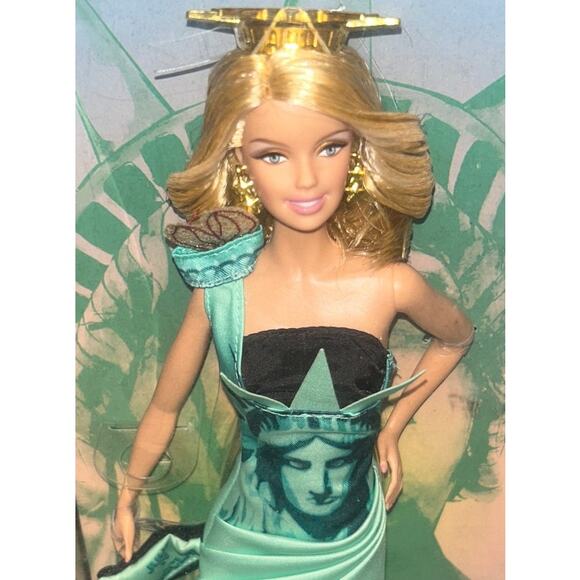 Mattel | Toys | Mattel Barbie Statue Of Liberty Dolls Of The World ...